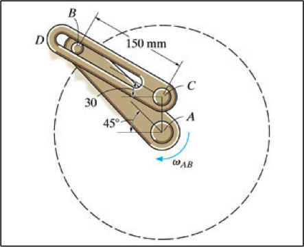 Solved The two-link mechanism serves to amplify angular | Chegg.com