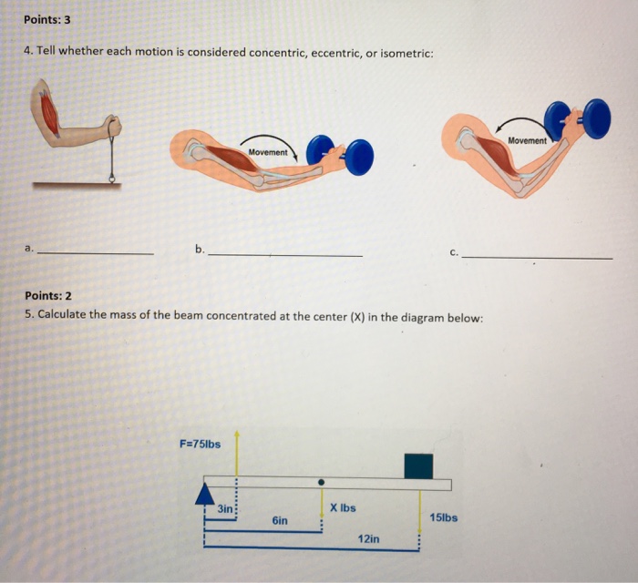 Solved Tell whether each motion is considered concentric, | Chegg.com