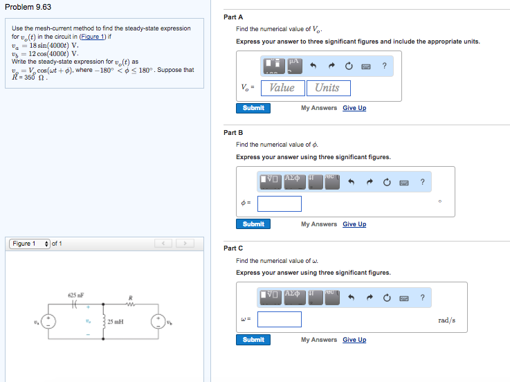 Solved Use the mesh-current method to find the steady-state | Chegg.com