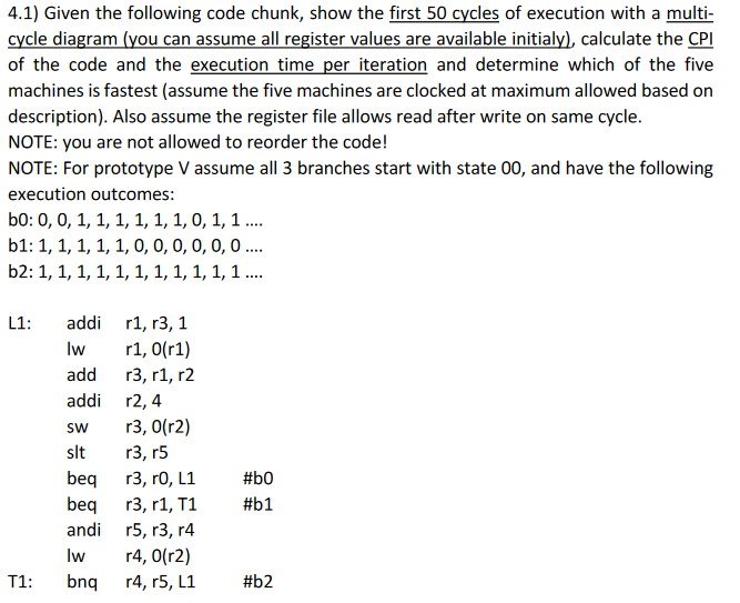 4.1) Given the following code chunk, show the first | Chegg.com