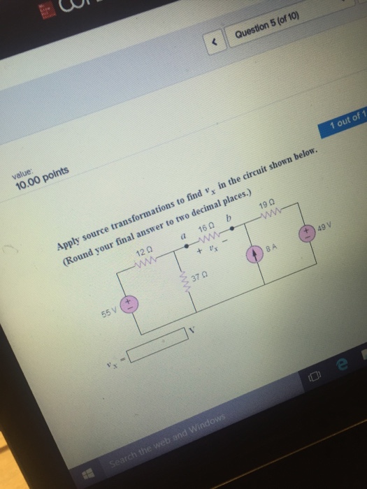 Solved Apply source transformations to find v_x in the | Chegg.com Solved Apply source transformations to find v_x in the | Chegg.com
