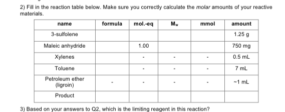 Solved O. O 140 C xylenes sulfolene maleic anhydride | Chegg.com