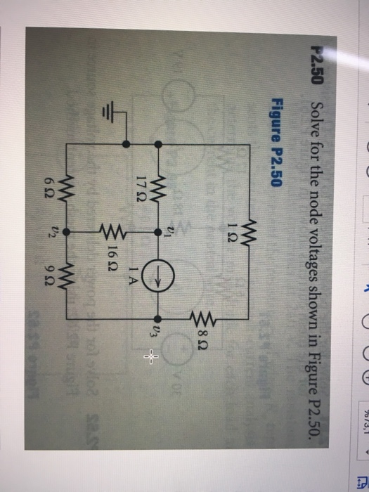 Solved Solve for the node voltages shown in Figure P2.50. | Chegg.com Solved Solve for the node voltages shown in Figure P2.50. | Chegg.com