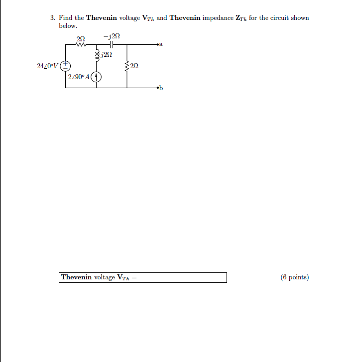 Solved 3. Find the Thevenin voltage VTH, and Thevenin | Chegg.com Solved 3. Find the Thevenin voltage VTH, and Thevenin | Chegg.com