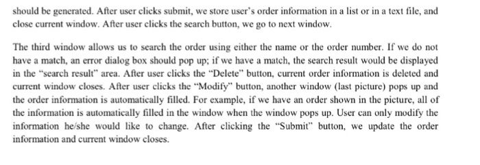 Solved Using Java Gui Swing Awt Etc Please Write The