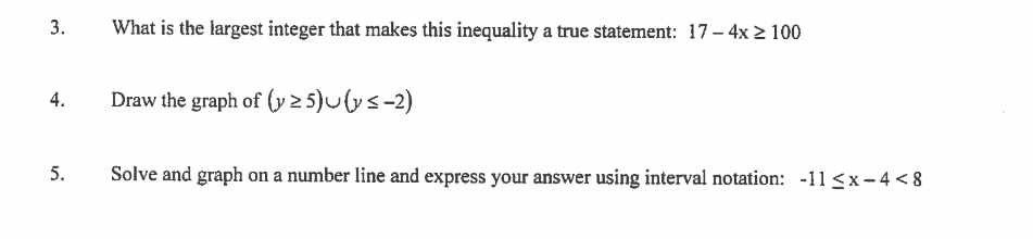 Solved What is the largest integer that makes this | Chegg.com