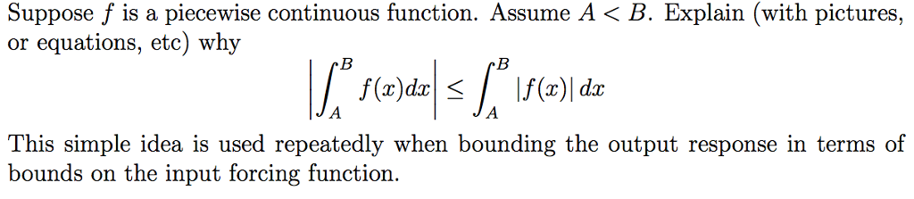 Solved Suppose f is a piecewise continuous function. Assume | Chegg.com