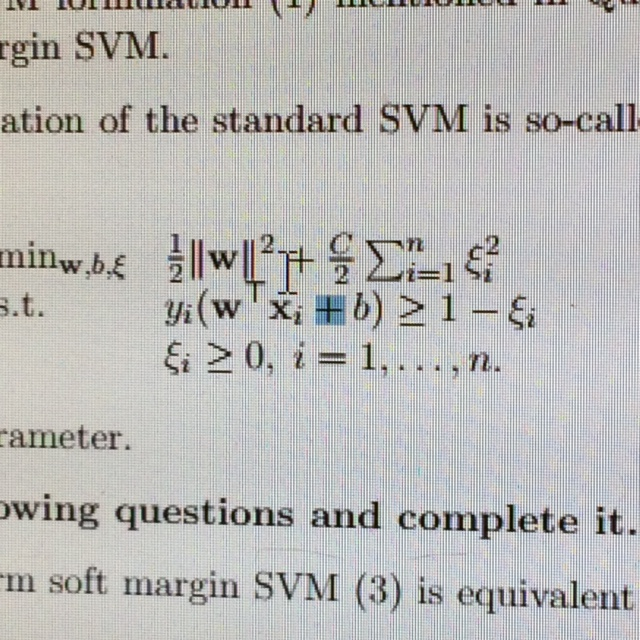 Let the training data be given by {(xi , yi) : i = 1, | Chegg.com