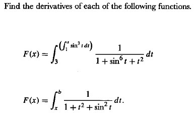 Solved Find the derivatives of each of the following | Chegg.com