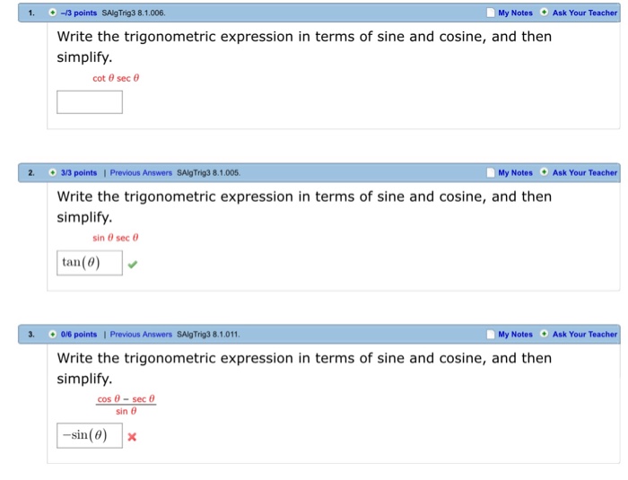 Solved Write the trigonometric expression in terms of sine | Chegg.com Solved Write the trigonometric expression in terms of sine | Chegg.com