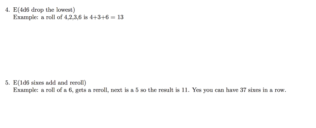Find the expected value of the following dice rolls. | Chegg.com