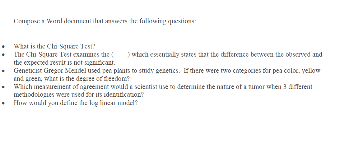 Solved Compose a Word document that answers the following | Chegg.com