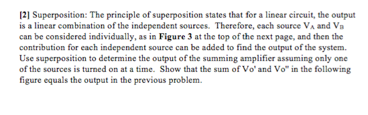 Solved [21 Superposition: The principle of superposition | Chegg.com
