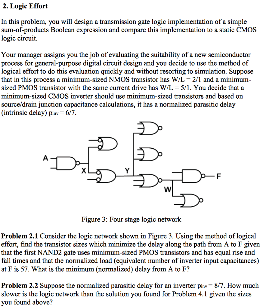 Solved Logic Effort In this problem, you will design a | Chegg.com