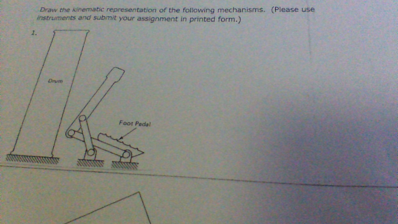 Solved Draw the kinematic representation of the following | Chegg.com