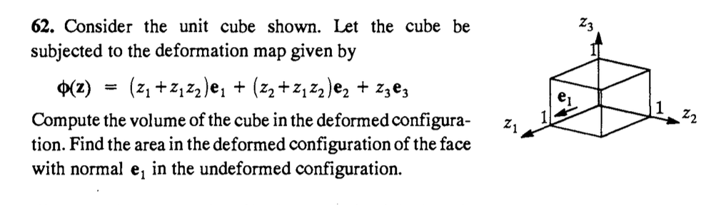 Solved 62. Consider the unit cube shown. Let the cube be | Chegg.com
