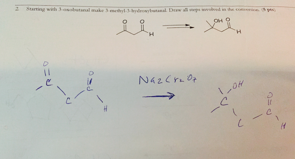Solved 2. Starting with 3-oxobutanal make | Chegg.com