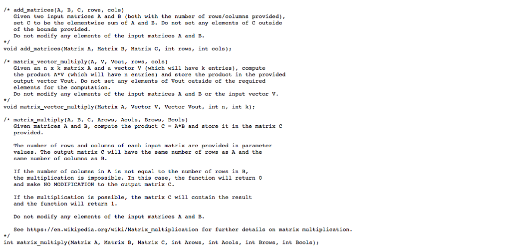 Overview This assignment covers arrays, libraries and | Chegg.com