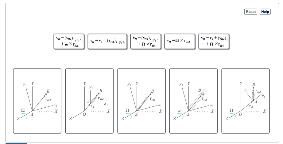 Solved Relative Motion Analysis Using Rotating Axes Learning