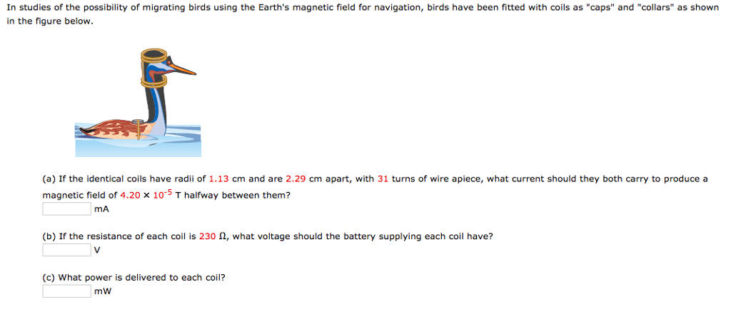 Solved In studies of the possibility of migrating birds | Chegg.com
