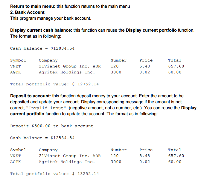 Solved Account Management System In this project, you will | Chegg.com