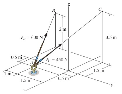Solved Determine the magnitude and coordinate direction | Chegg.com