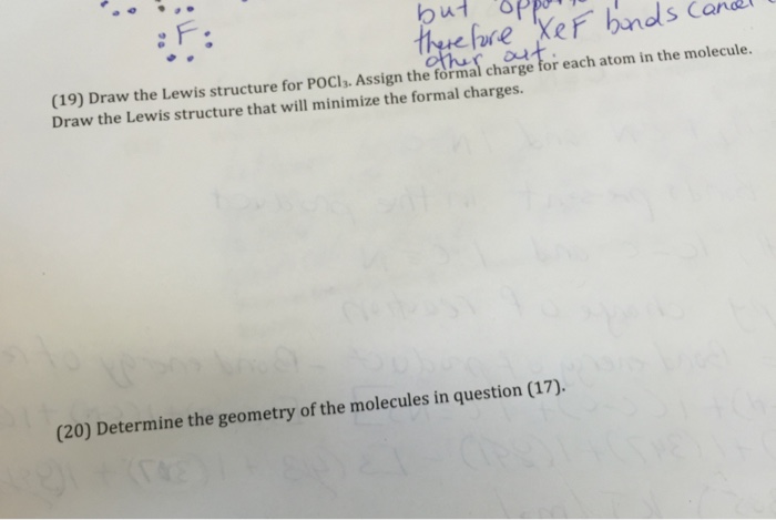 Solved Canoe s Canal (19) Draw the Lewis structure for Poci | Chegg.com