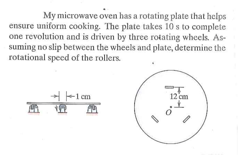 Solved My microwave oven has a rotating plate that helps | Chegg.com