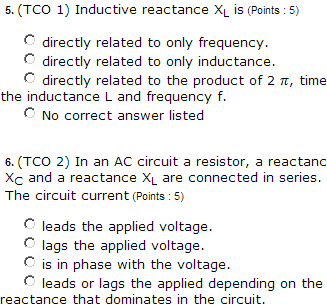 Solved Inductive reactance XL is directly related to only | Chegg.com