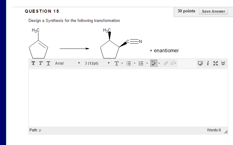 Solved Design a Synthesis for the following transformation | Chegg.com