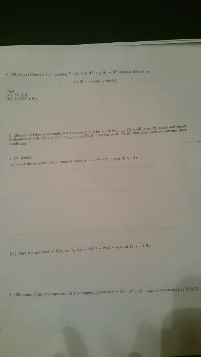 Solved Consider the mapping T {{r, theta) epsilon R^2: r | Chegg.com