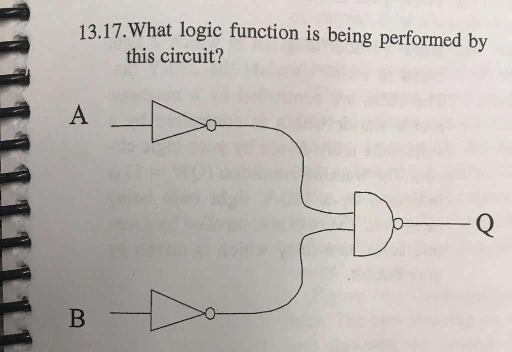 Solved 13.17.What logic function is being performed by this | Chegg.com
