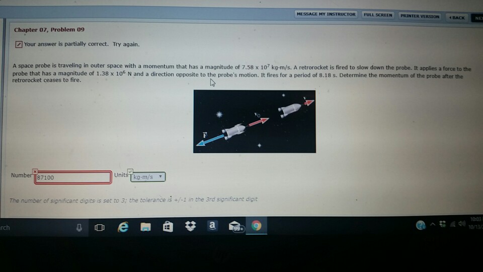 Solved MY INSTRUCTOR FULL SCREEN PRINTER VERSION BACK- | Chegg.com