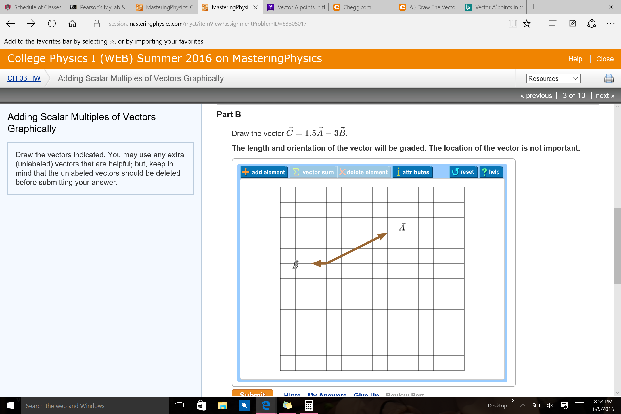 Solved Draw the vectors indicated. You may use any extra | Chegg.com