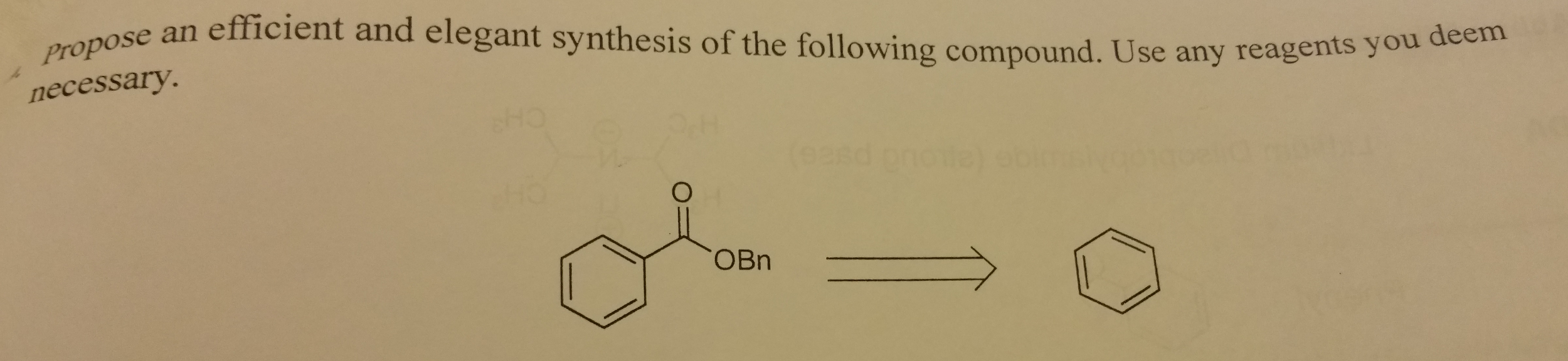 Solved Propose an efficient and elegant synthesis of the | Chegg.com