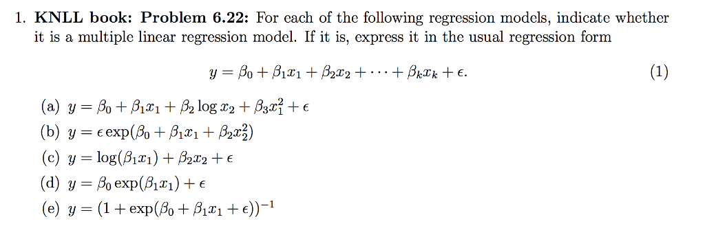 Solved 1. KNLL book: Problem 6.22: For cach of the following | Chegg.com