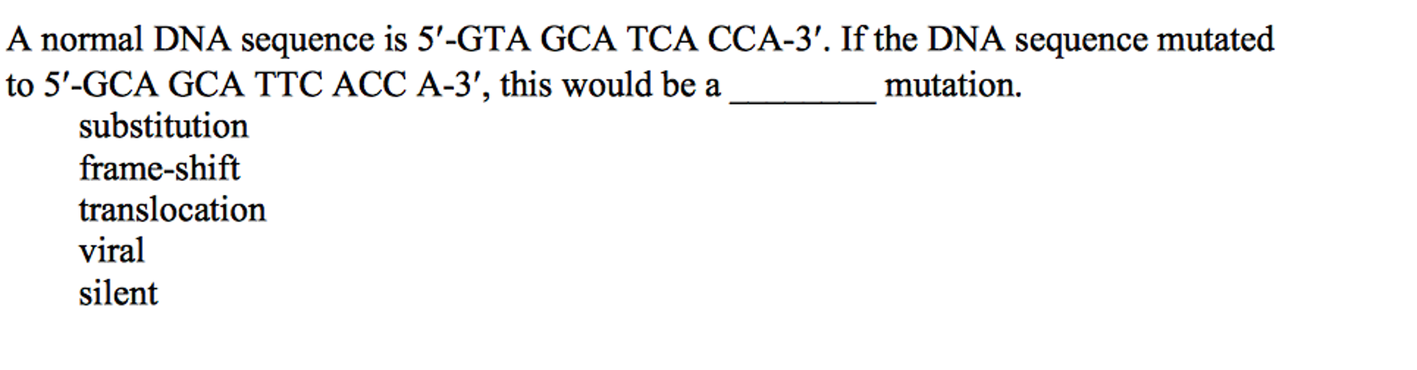 Solved The codon is labeled CH NH GICIGICIG G CGTA G C C | Chegg.com