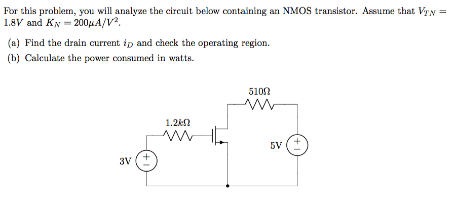 Solved For this problem, you will analyze the circuit below | Chegg.com