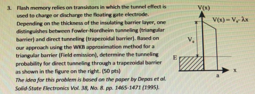 Flash memory relies on transistors in which the | Chegg.com
