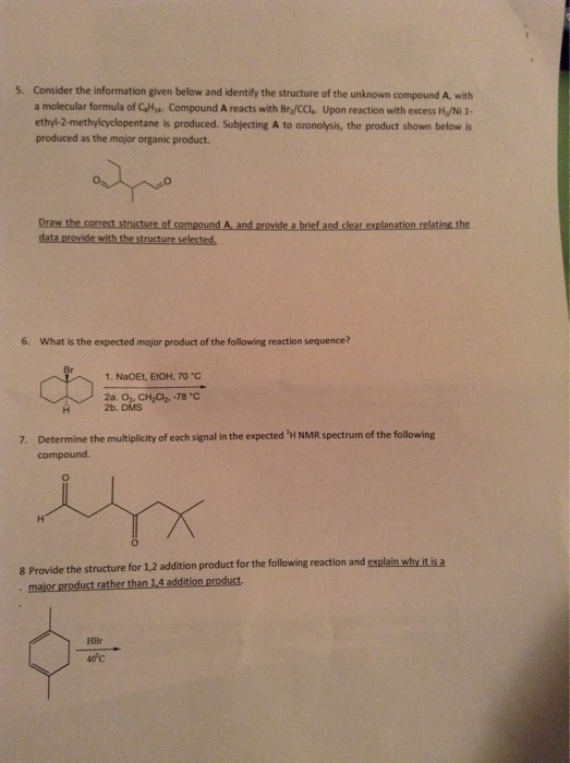 5. Consider the information given below and identify | Chegg.com