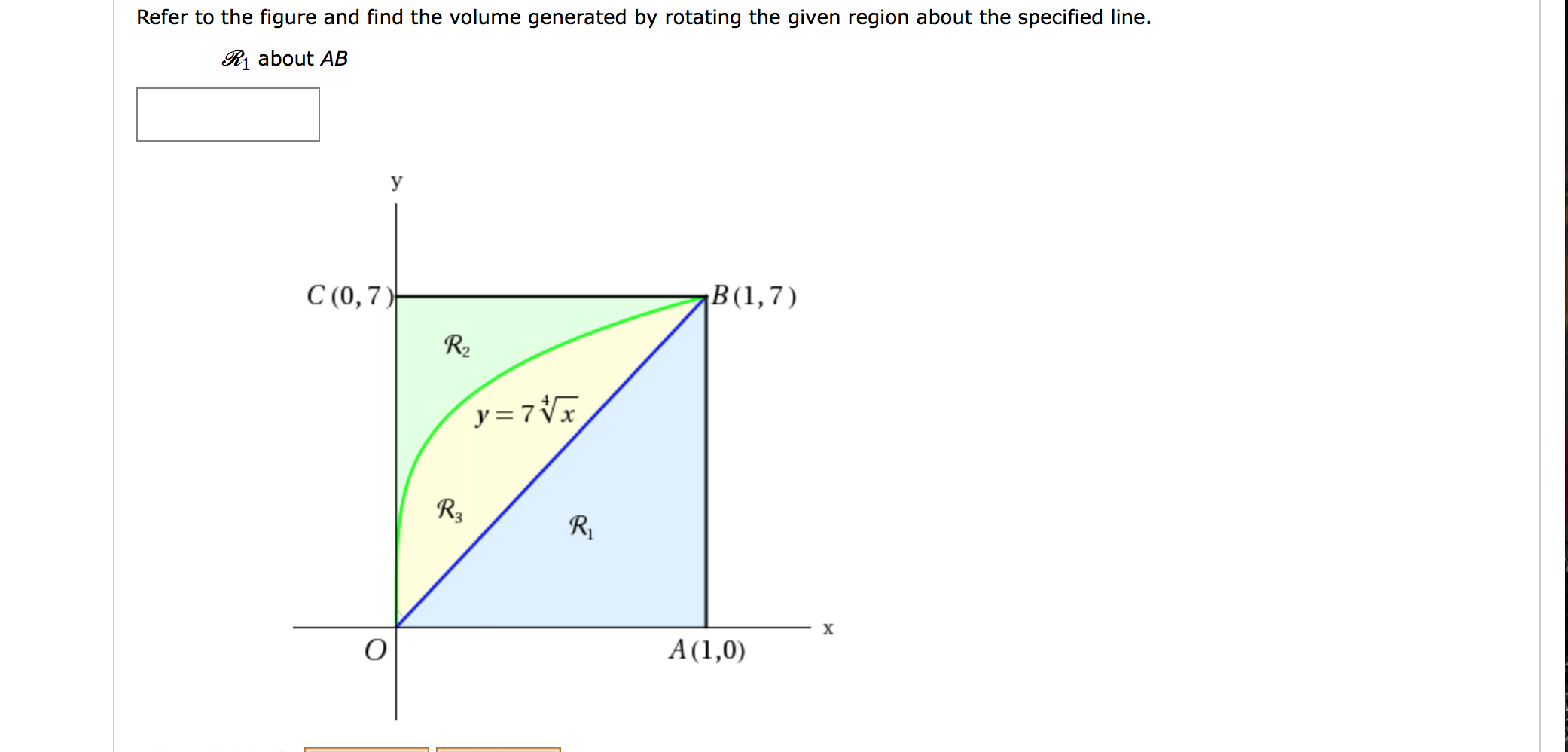 Solved Refer to the figure and find the volume generated by | Chegg.com