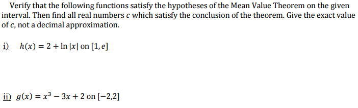 Solved Verify that the following functions satisfy the | Chegg.com