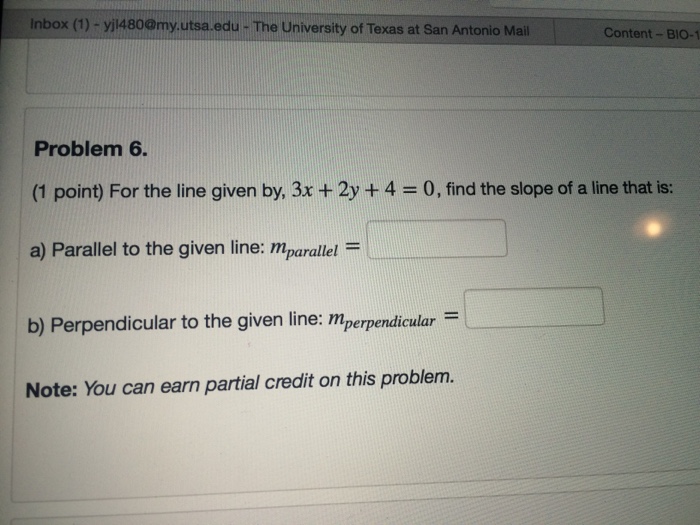Solved For the line given by, 3x + 2y + 4 = 0, find the | Chegg.com