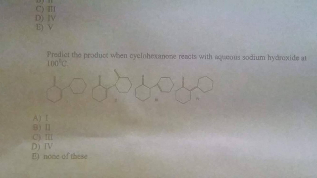 Solved Predict the product when cyclohexanone reacts with | Chegg.com