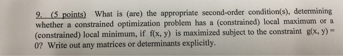 Solved What is (are) the appropriate second-order | Chegg.com