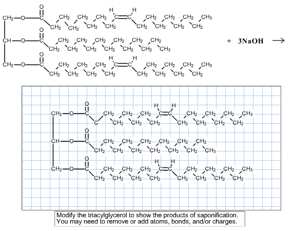 Solved Draw the products of the saponification of the | Chegg.com