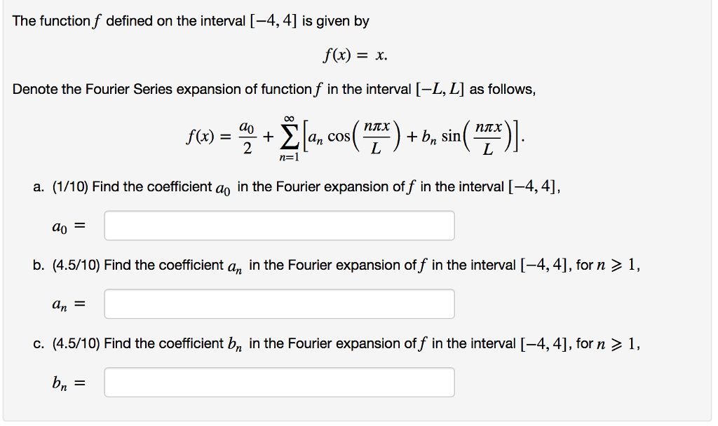 Solved The function f defined on the interval [-4, 4] is | Chegg.com