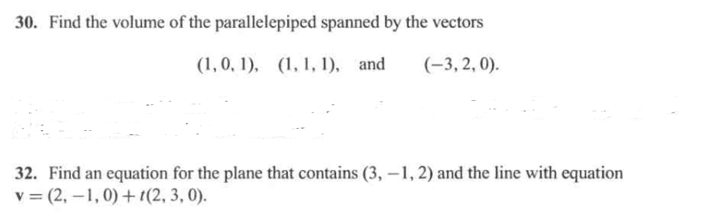 Solved Find the volume of the parallelepiped spanned by the | Chegg.com