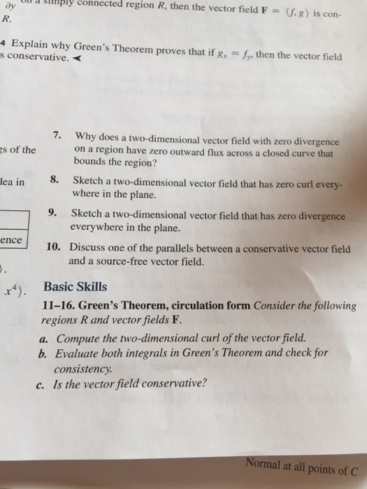 Solved on a simply connected region R, then the vector field | Chegg.com