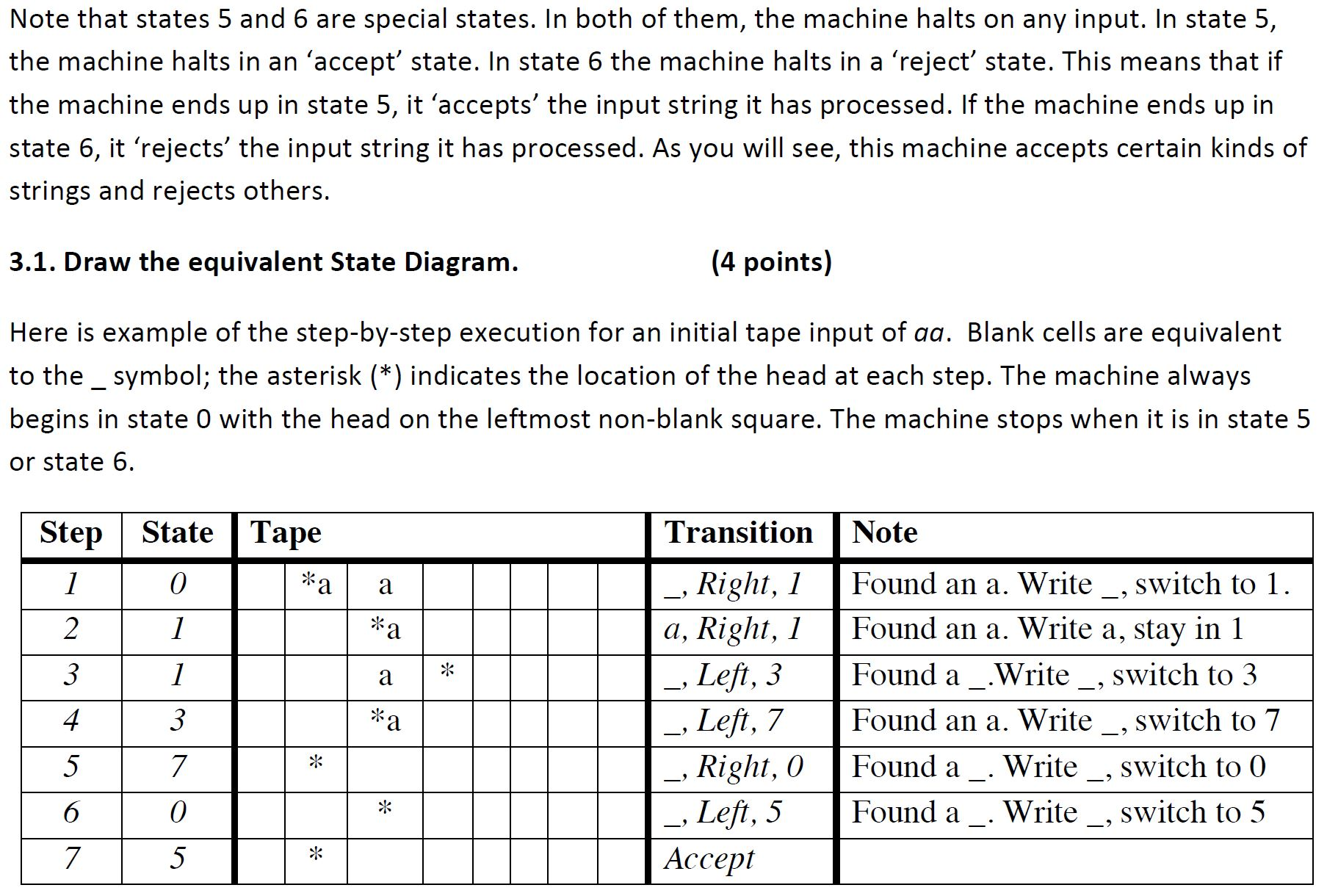 Solved [14 points] Question 3: Turing Machines As we | Chegg.com